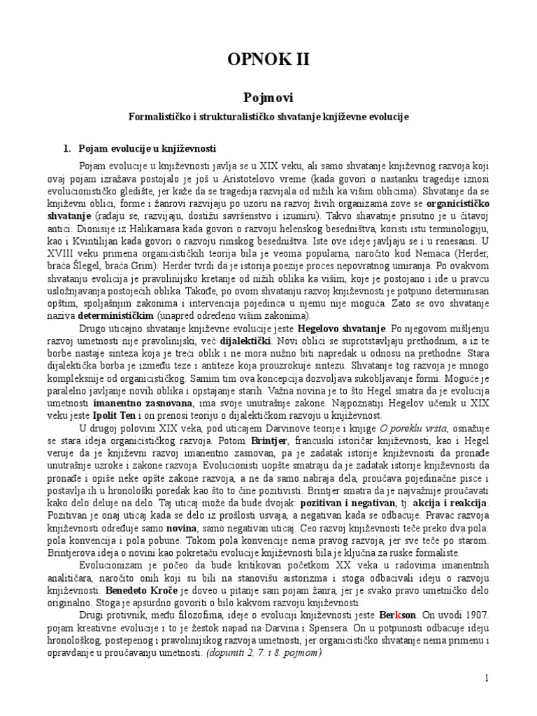 Obradjeni Pojmovi I Teze | PDF