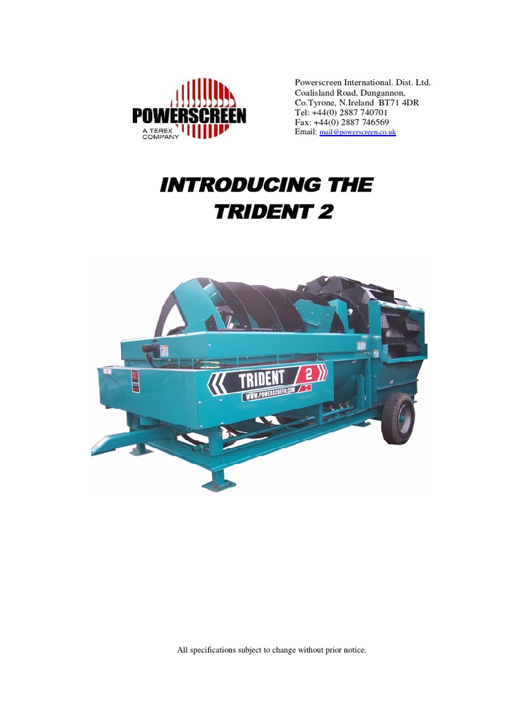 Trident 2 powerscreen | Tanks | Water