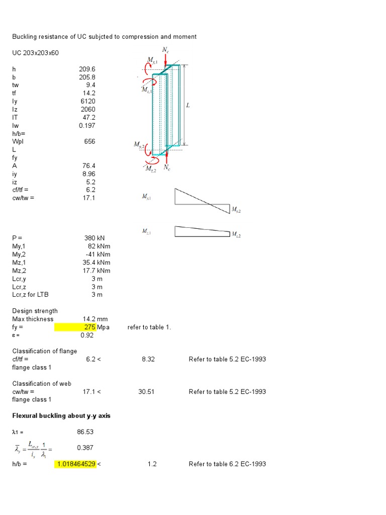 Flexural Buckling About Y-Y Axis | PDF | Buckling | Earthquake Engineering