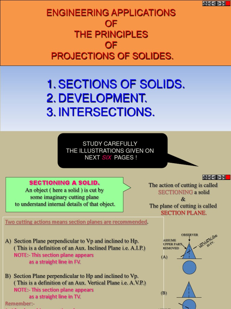 Sections of Solids & Development of Surface | PDF | Euclidean Geometry ...