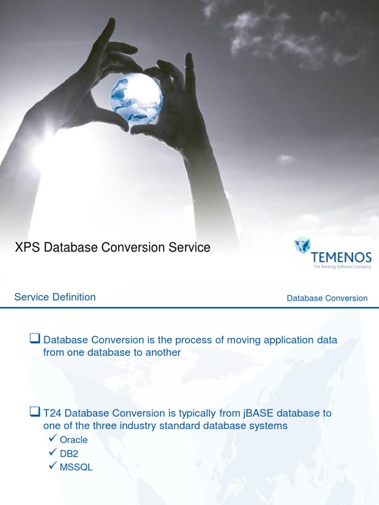 T24 Database Conversion Service | PDF | Remote Desktop Services | Databases