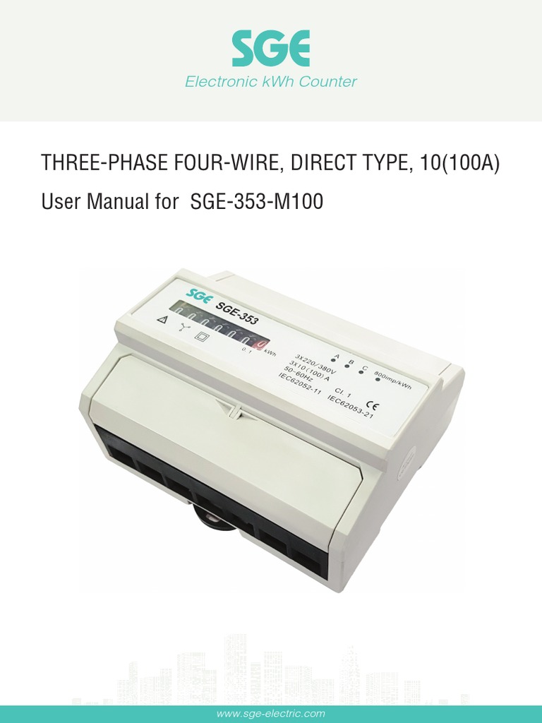 SGE-353-M100-2.pdf | Electronics | Electric Power