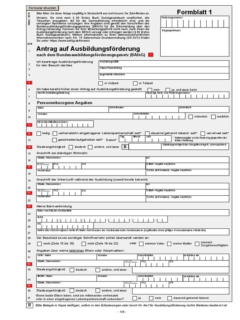 Formblatt 1 PDF | PDF