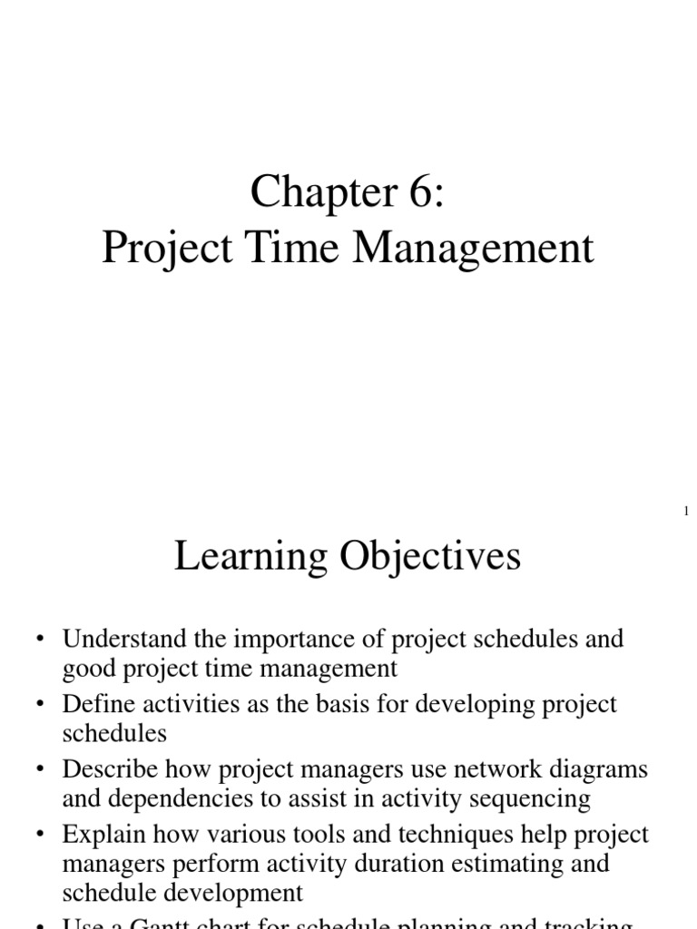 Project Time Management | PDF | Project Management | Business