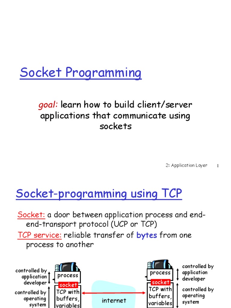 Socket Programming | PDF | Network Socket | Port (Computer Networking)