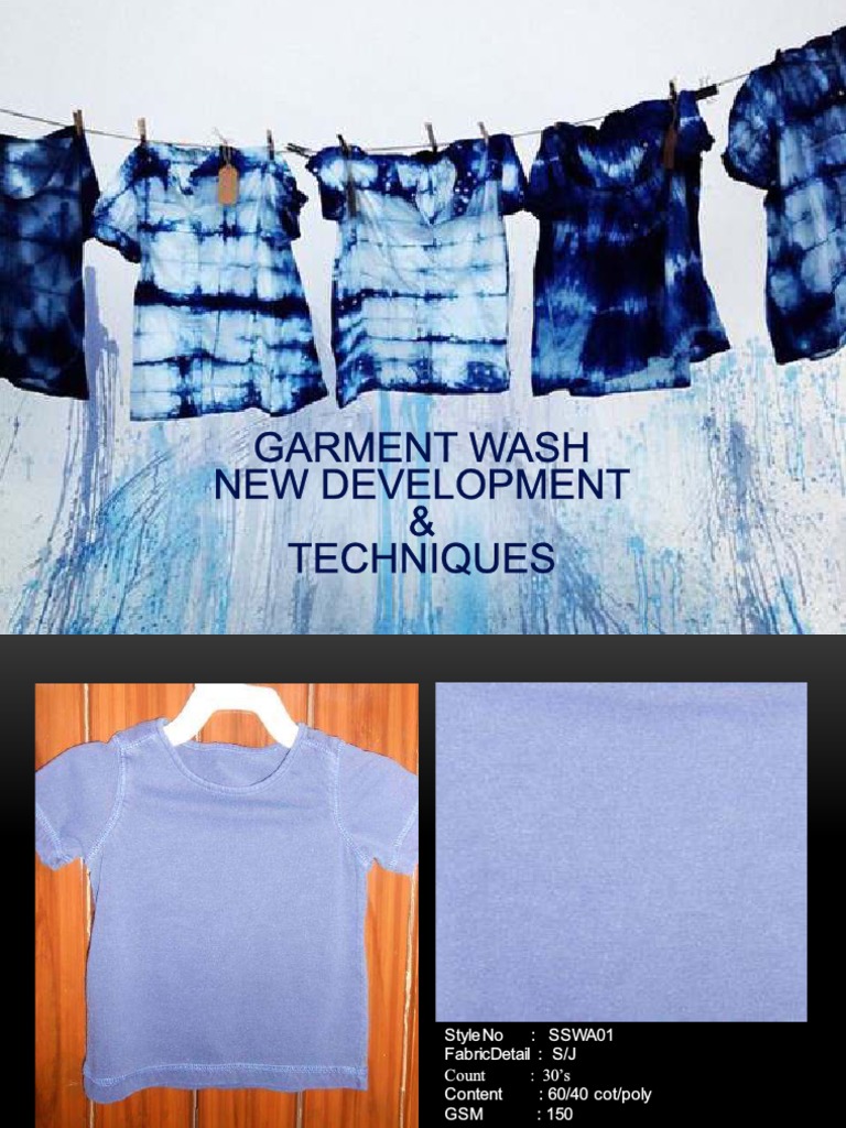 Garment Wash Techniques | PDF