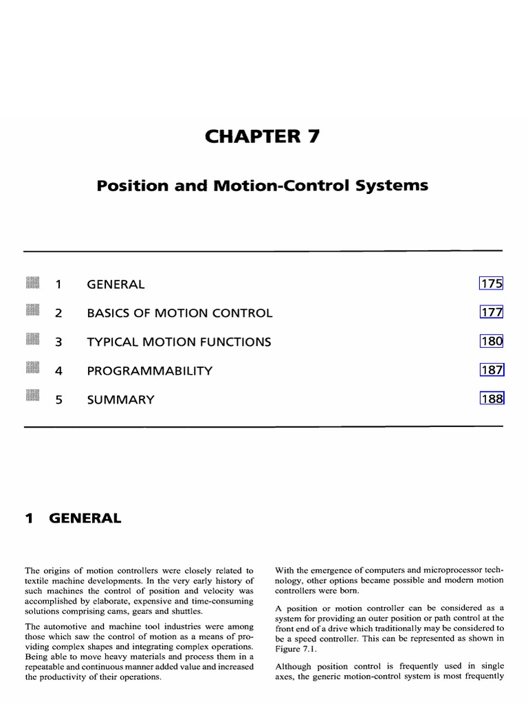 Position and Motion-Control Systems | PDF | Numerical Control ...