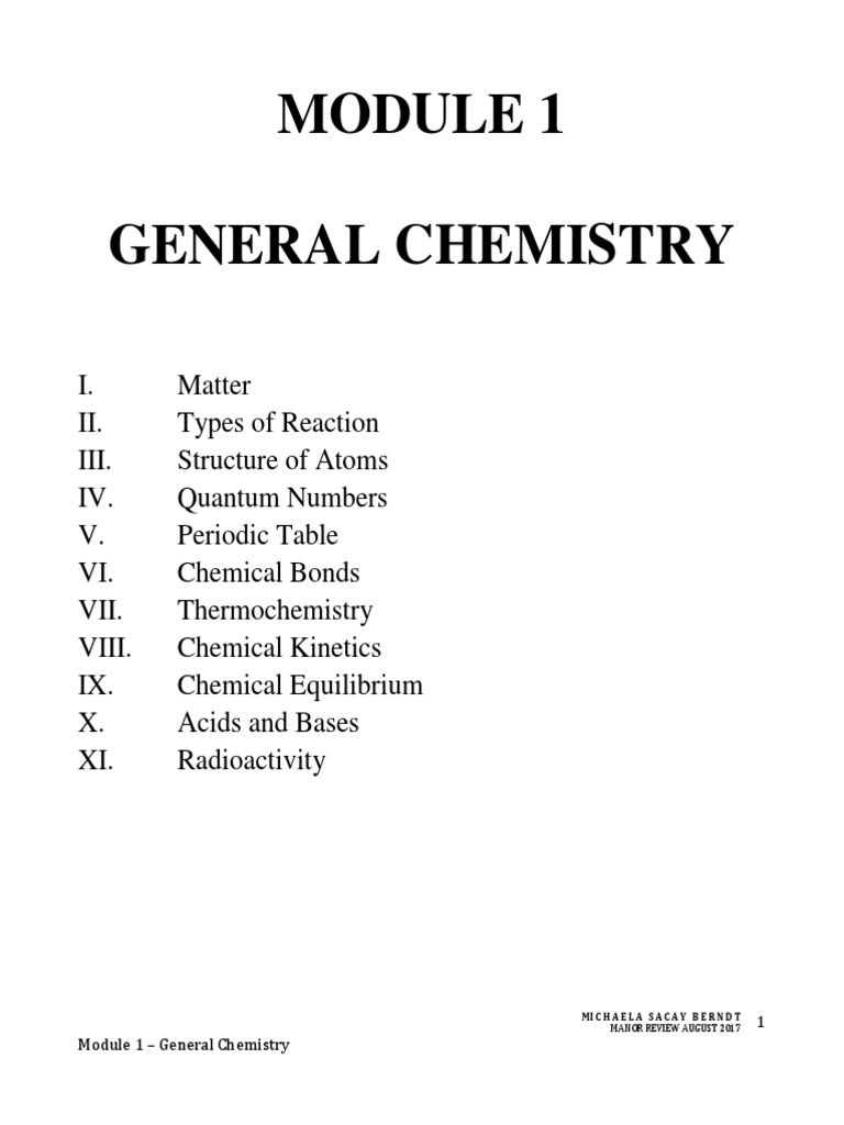 General Chemistry Review Guide | PDF | Atomic Orbital | Enthalpy