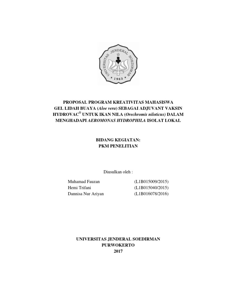 PKMP - Muhamad Fauzan - Gel Aloe Vera Sebagai Adjuvant Vaksin Hydrovac ...