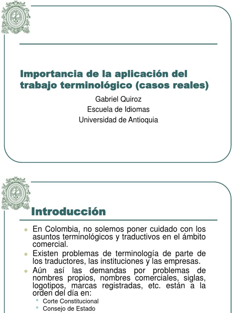 1 Iso 704 GQ | PDF | Traducciones | Colombia