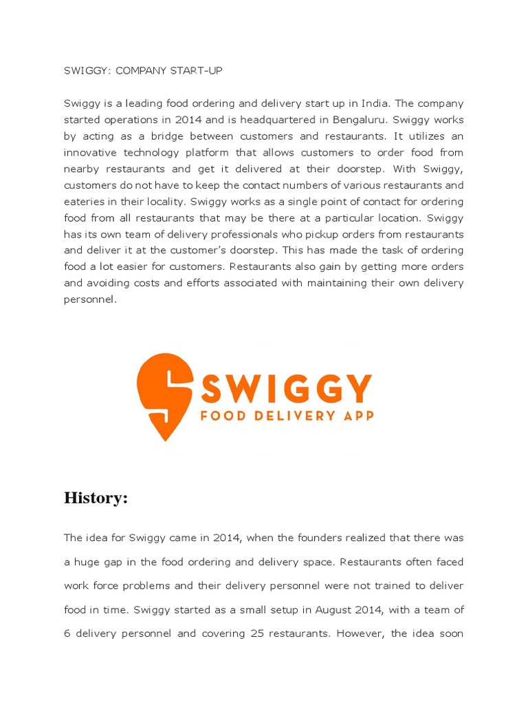 Swiggy | PDF | Business | Investing