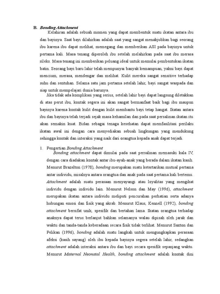 Bonding Attachment | PDF