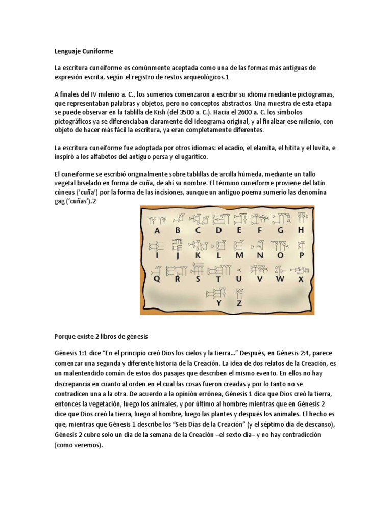 Escritura Cuneiforme: Orígenes y Uso | PDF | Escritura | Idiomas