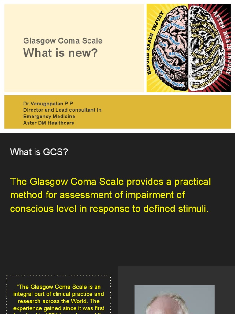 Glasgow Coma Scale: What Is New ? | PDF | Coma | Traumatic Brain Injury