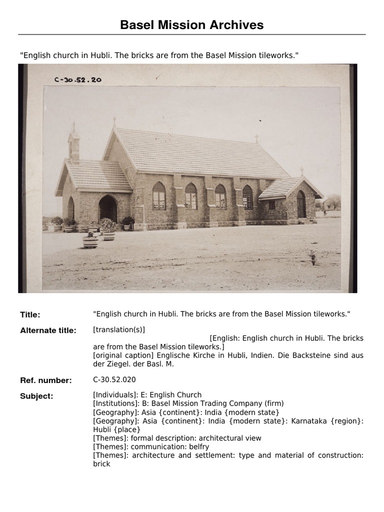 Basel Mission Church