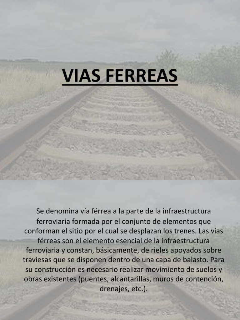 Vias Ferreas | PDF | Track (transporte ferroviario) | Infraestructura ferroviaria