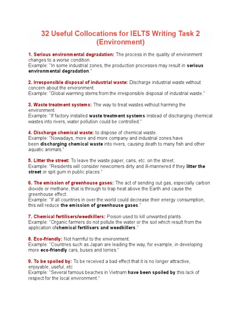 (123doc) 32 Useful Collocations For Ielts Writing Task 2 Environment ...