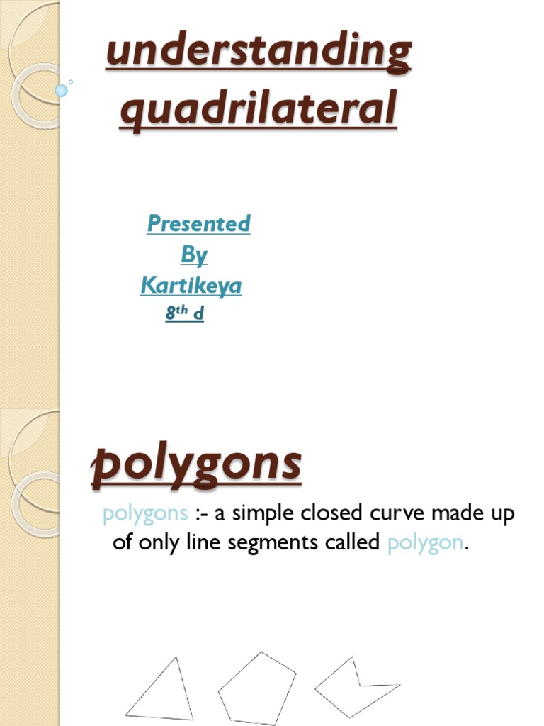 Understanding Quadrilateral Class 8 | PDF