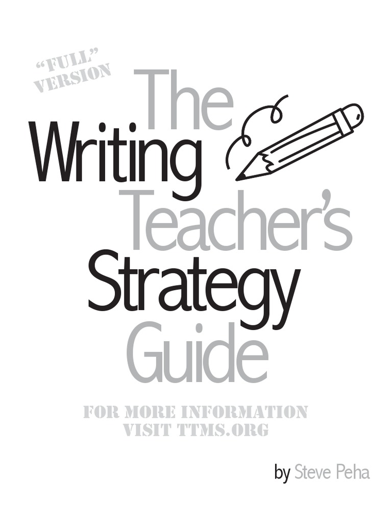 Writing Strategy Guide v001 (Full) | PDF | Self-Improvement