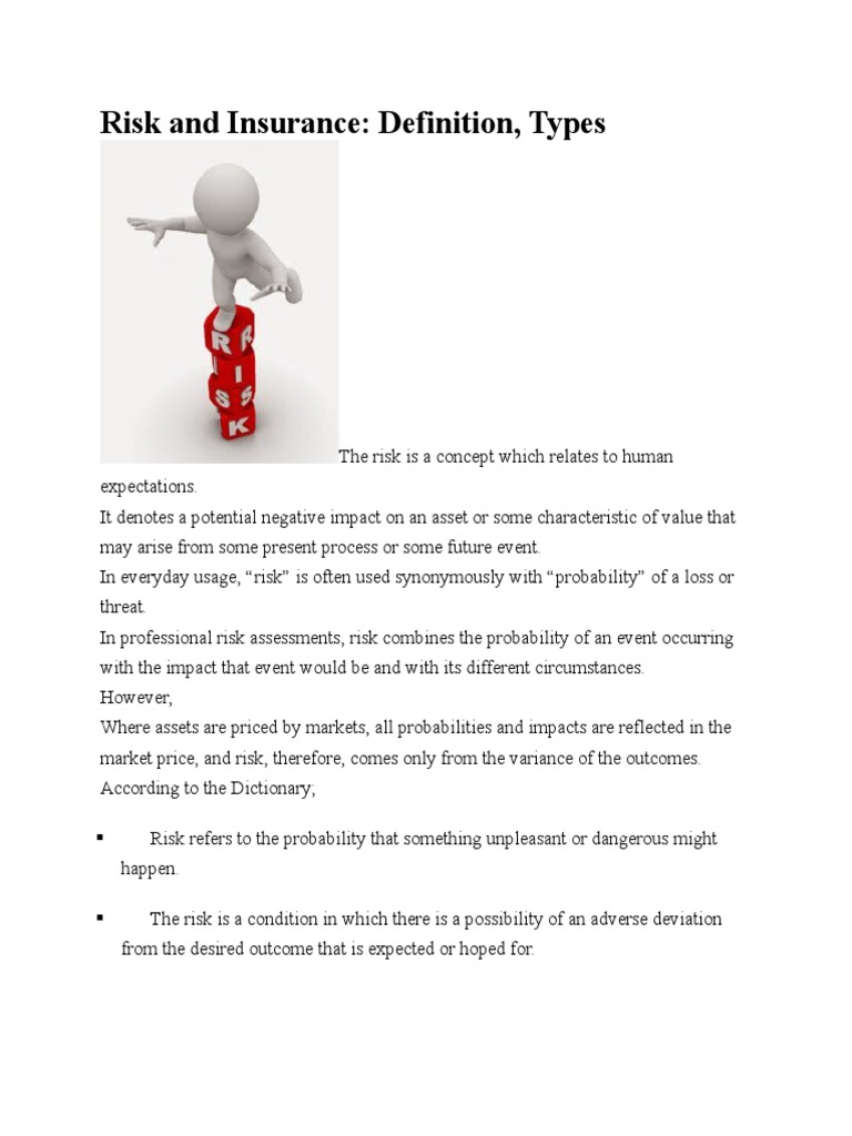 Risk and Insurance | PDF | Risk Management | Uncertainty