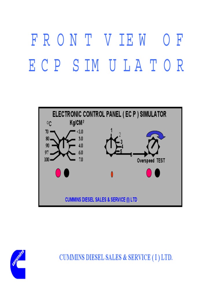 How to test an electronic control panel (ECP) simulator | PDF | Switch ...