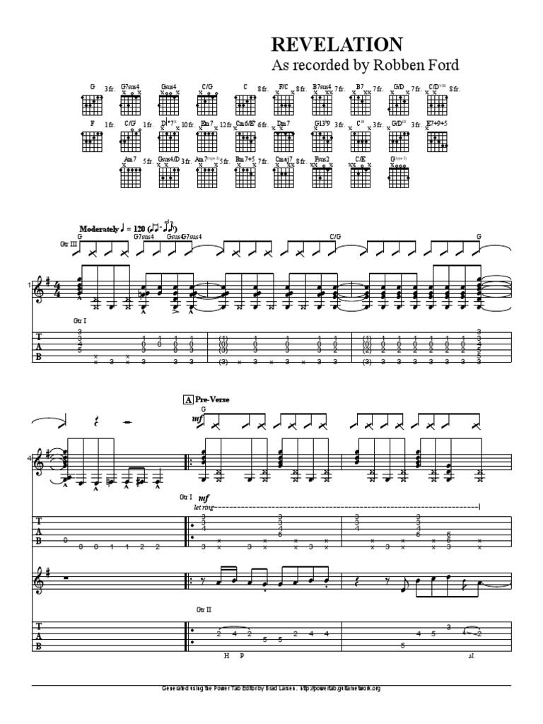 Revelation Chords by Robben Ford | PDF