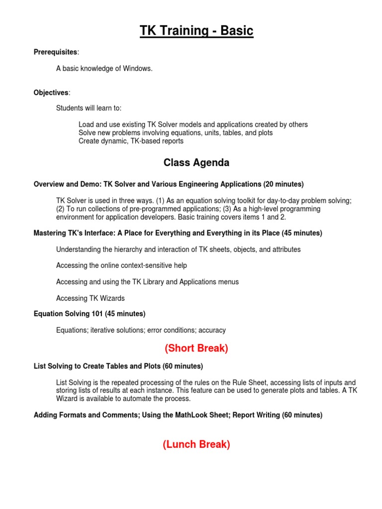 Uts TK Solver Training | PDF | Areas Of Computer Science | Computer Programming