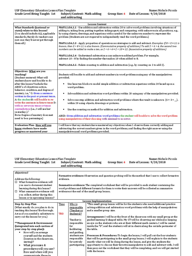 CT Lesson Plan Differentiated Instruction | PDF | Teachers | Lesson Plan