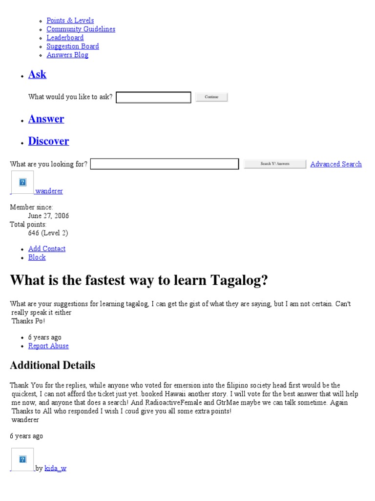 Tagalog Language Files | PDF | Tagalog Language | Stress (Linguistics)
