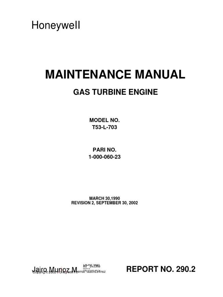 T53-L-703 MM | PDF | Honeywell | Engines