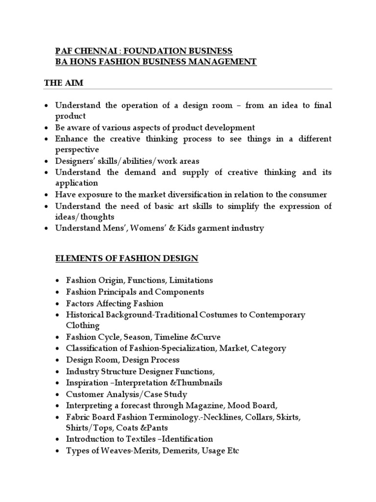 Elements of Fashion | PDF | Art