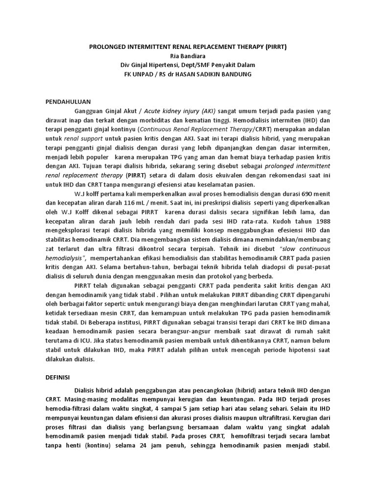 HD Sleed DR - Ria Bandiarasp. PD KGH | PDF