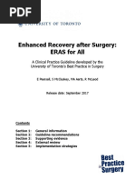 Eras Central Guidelines | PDF | Surgery | Analgesic