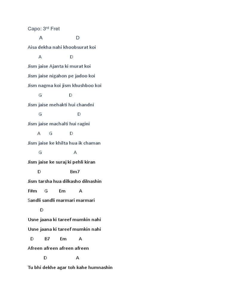 Afreen Afreen | PDF