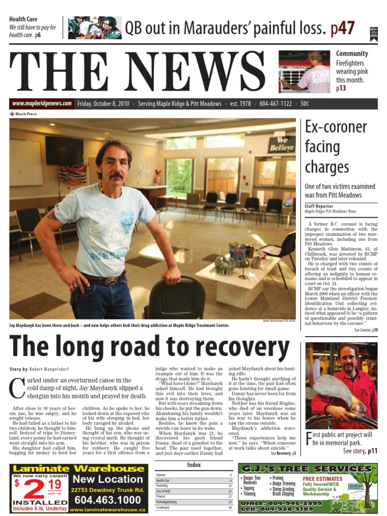 Maple Ridge News 1008 | PDF | Substance Abuse | Street
