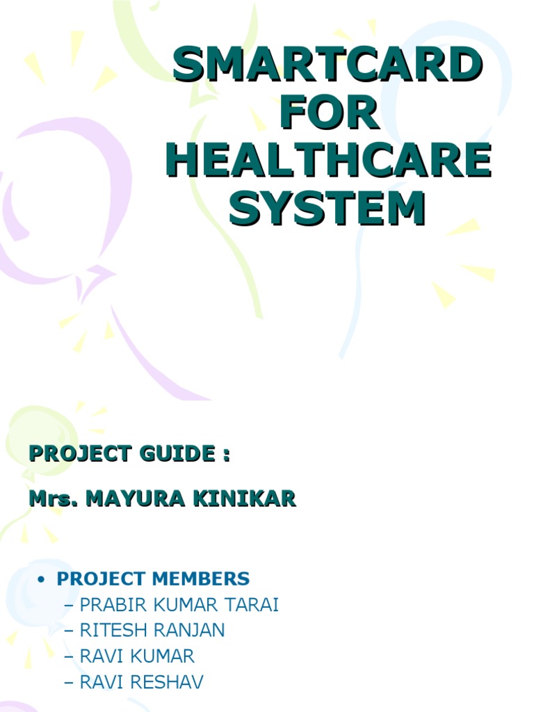 Smartcard FOR Healthcare System | PDF | Smart Card | Health Care