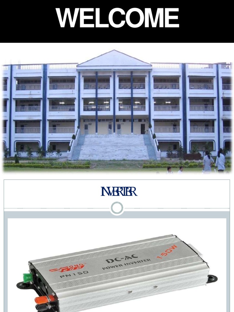 WELCOME TO OUR INVERTER PROJECT | PDF | Rechargeable Battery | Capacitor