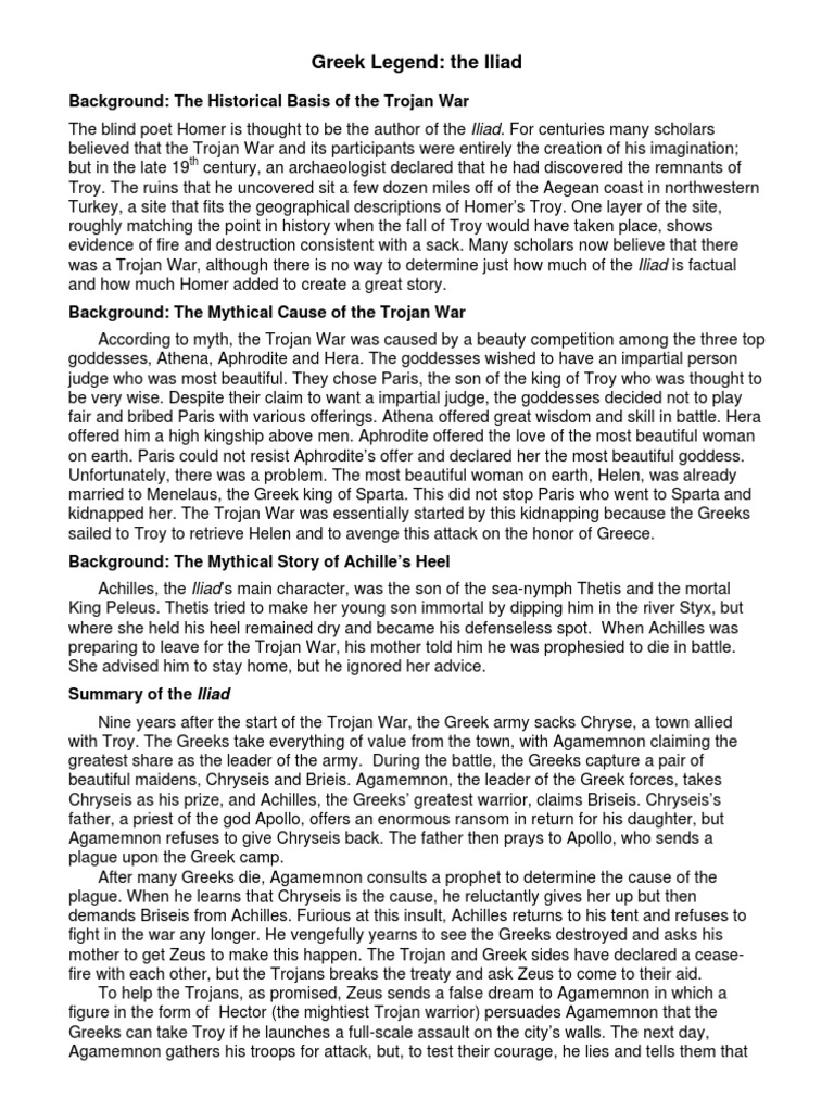 Eek Myth Readings | PDF | Hector | Achilles