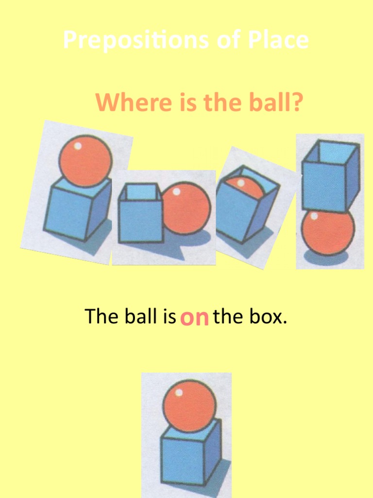 Prepositions of Place Exercises | PDF | Language Arts & Discipline