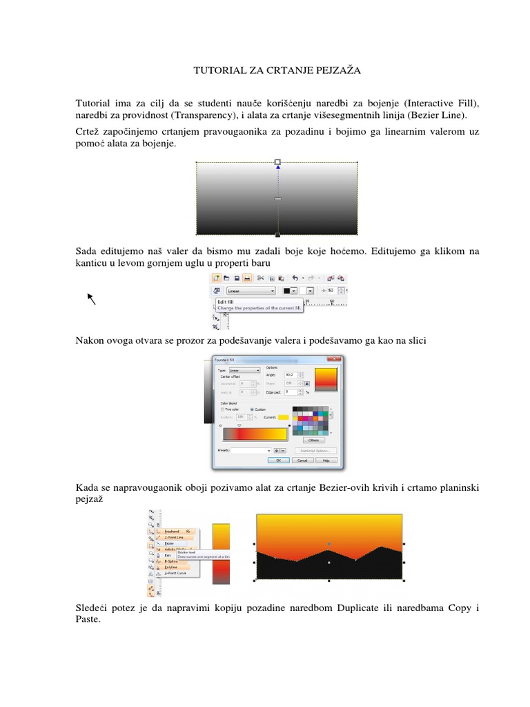 Tutorial Za Crtanje Pejzaza | PDF