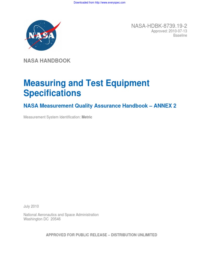 Measurement Quality Assurance Hand Book | PDF | Calibration ...