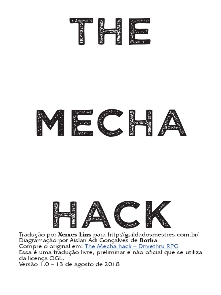 The Mecha Hack | PDF | Jogos de RPG | Reator nuclear