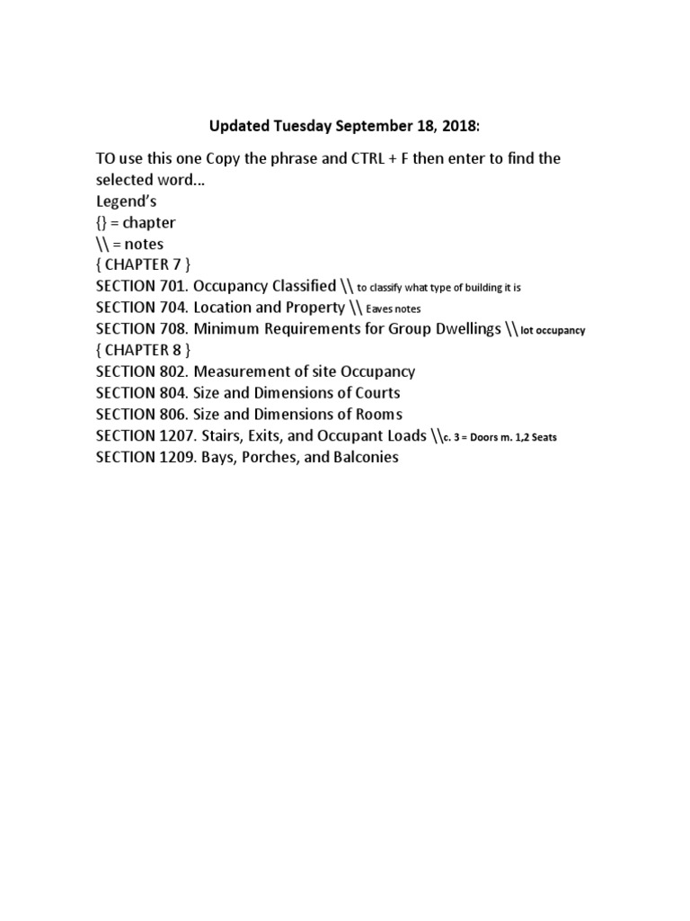 Building Occupancy & Dimensions Guide | PDF | Technology & Engineering