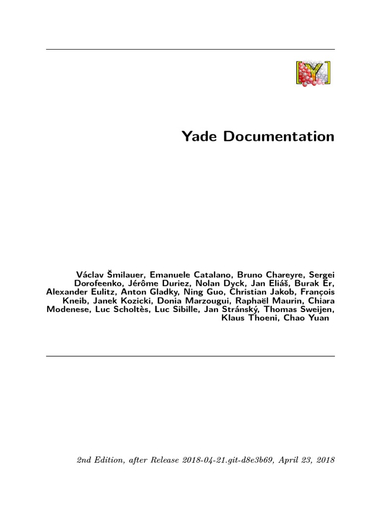 Yade | PDF | Command Line Interface | Directory (Computing)