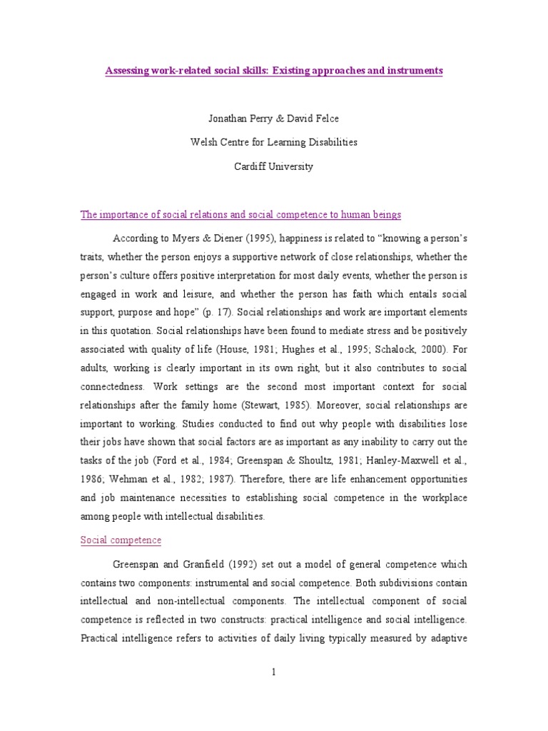 Assessing Work | PDF