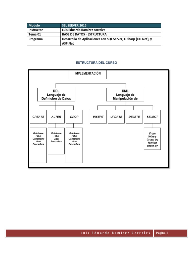Guía Practica 01 | PDF | SQL | Servidor SQL de Microsoft
