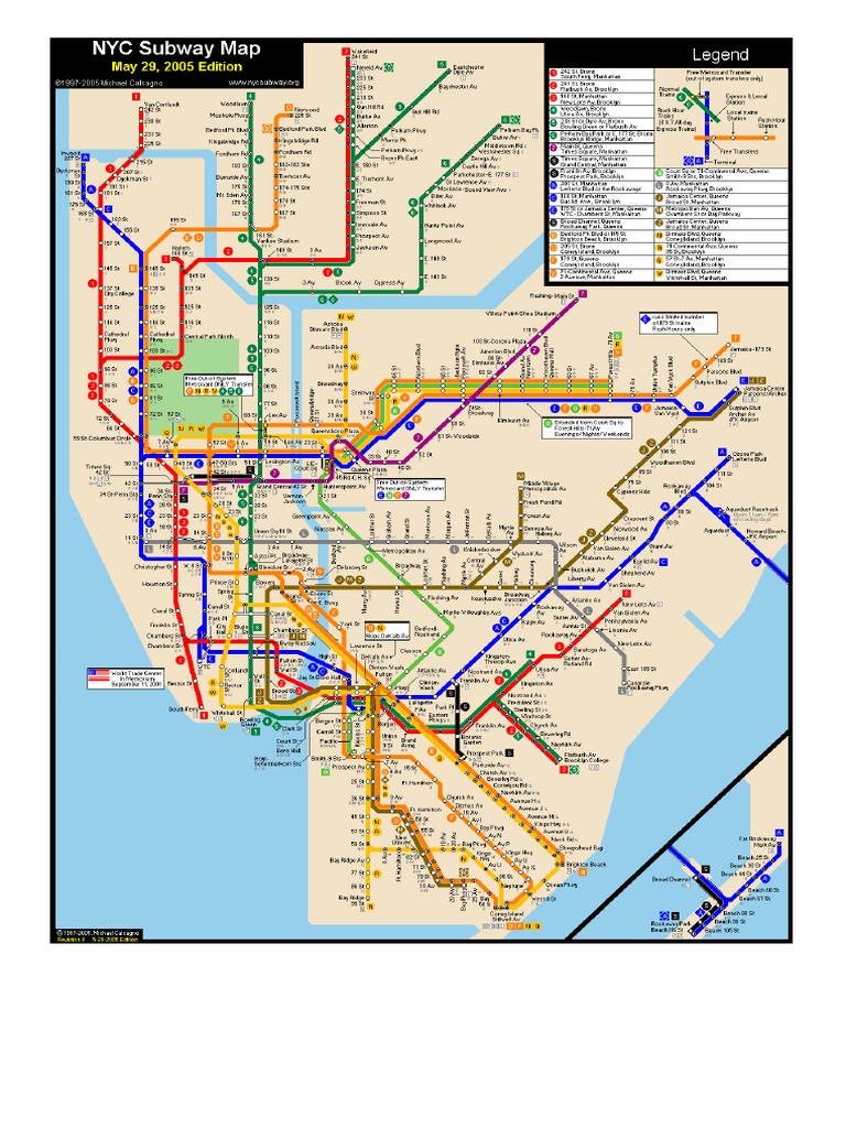 Mapa Subte Nueva York 1 | PDF