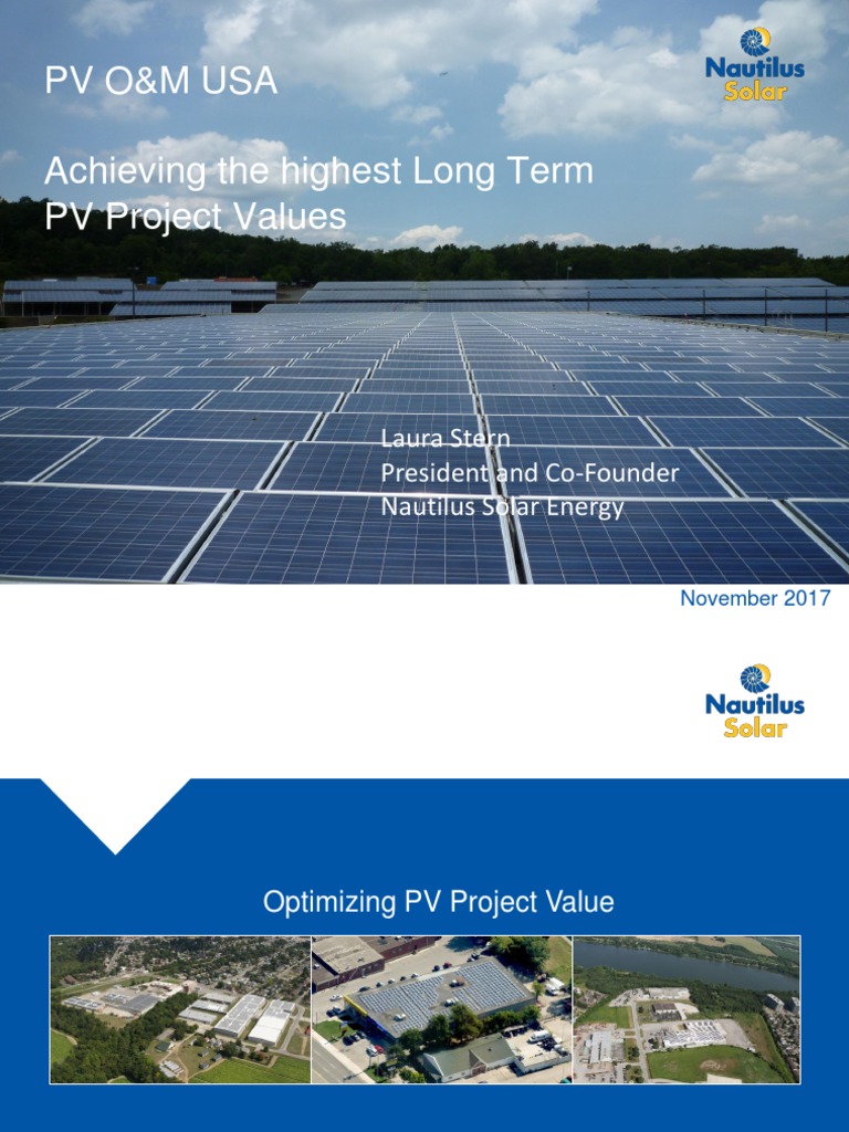 How To Achieve The Highest Long-Term PV Project Values | PDF | Solar ...
