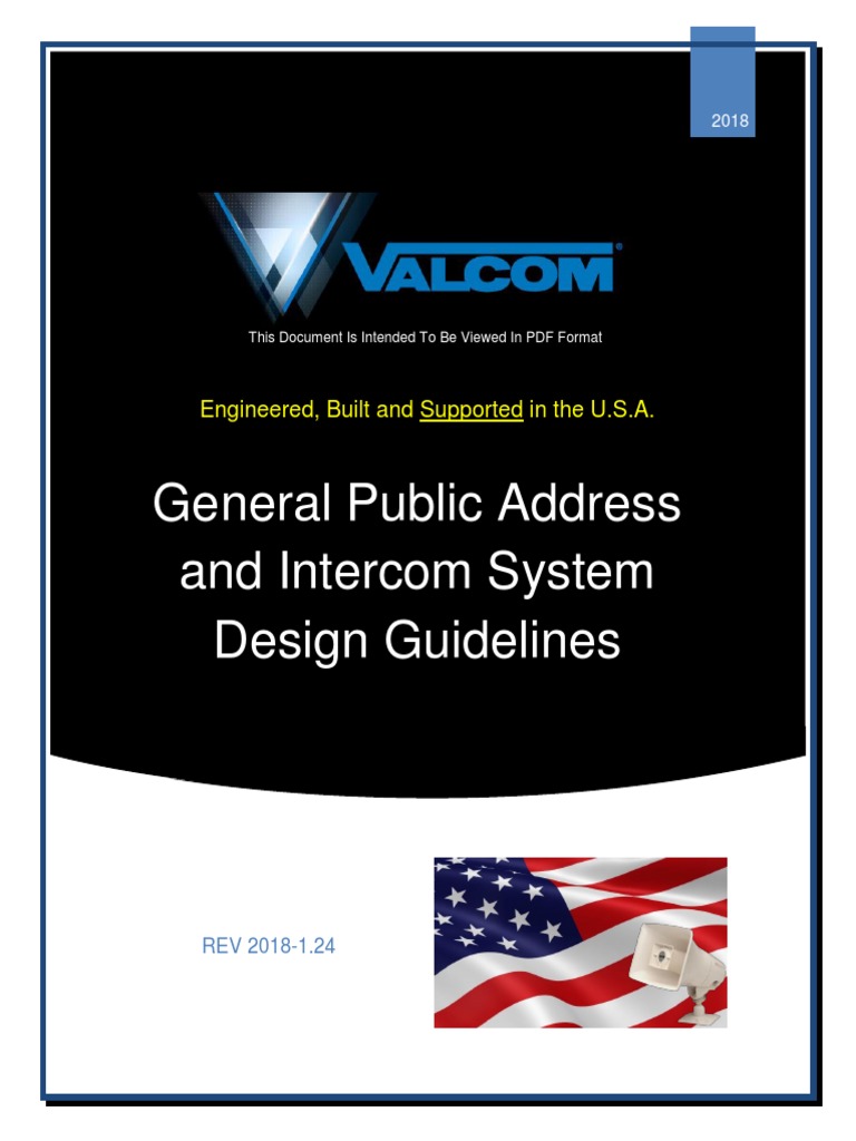 PA System Design Guide | PDF | Loudspeaker | Telephone