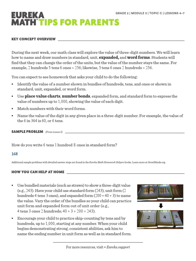 Key Concept Overview: Grade 2 - Module 3 - Topic C - Lessons 4-7 | PDF ...